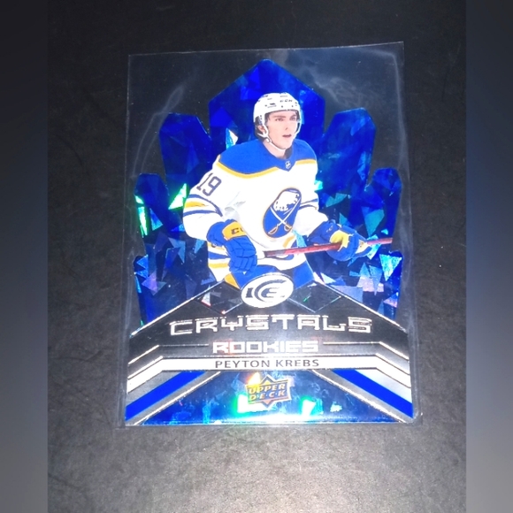 Topps | Other | Peyton Krebs Rookie Card Blue Ice Crystals Die Cut 2222 ...